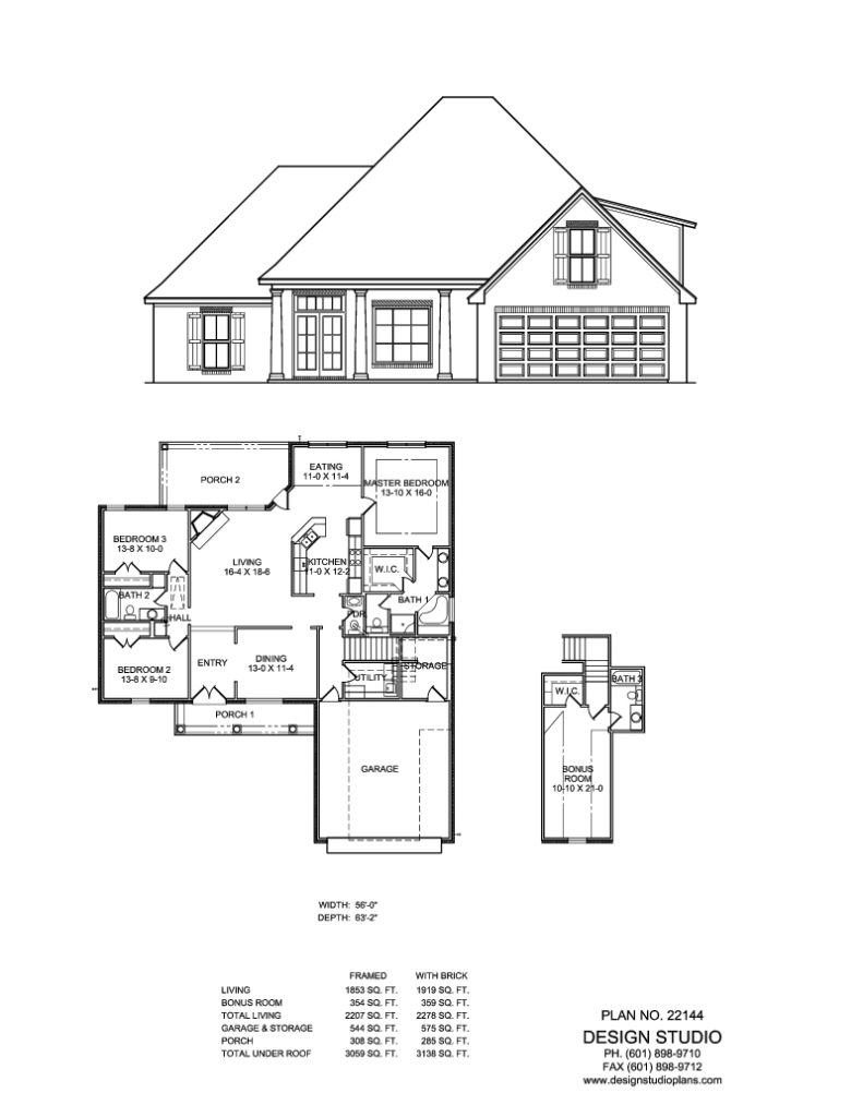 Plan #22144 | Design Studio