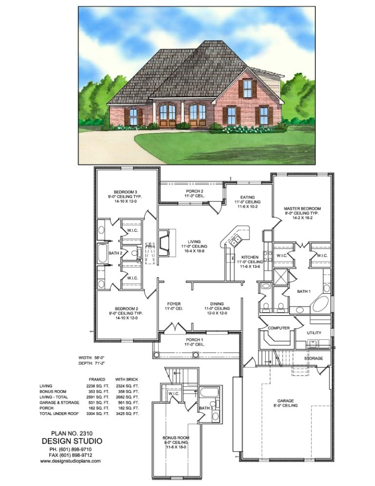 Plan #2310 | Design Studio