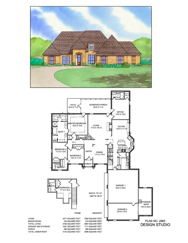 Plan #2865 | Design Studio