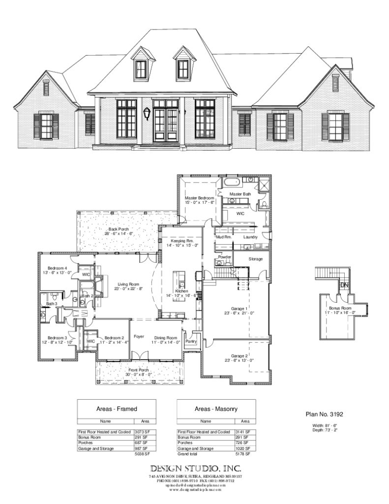 Plan #3192 | Design Studio