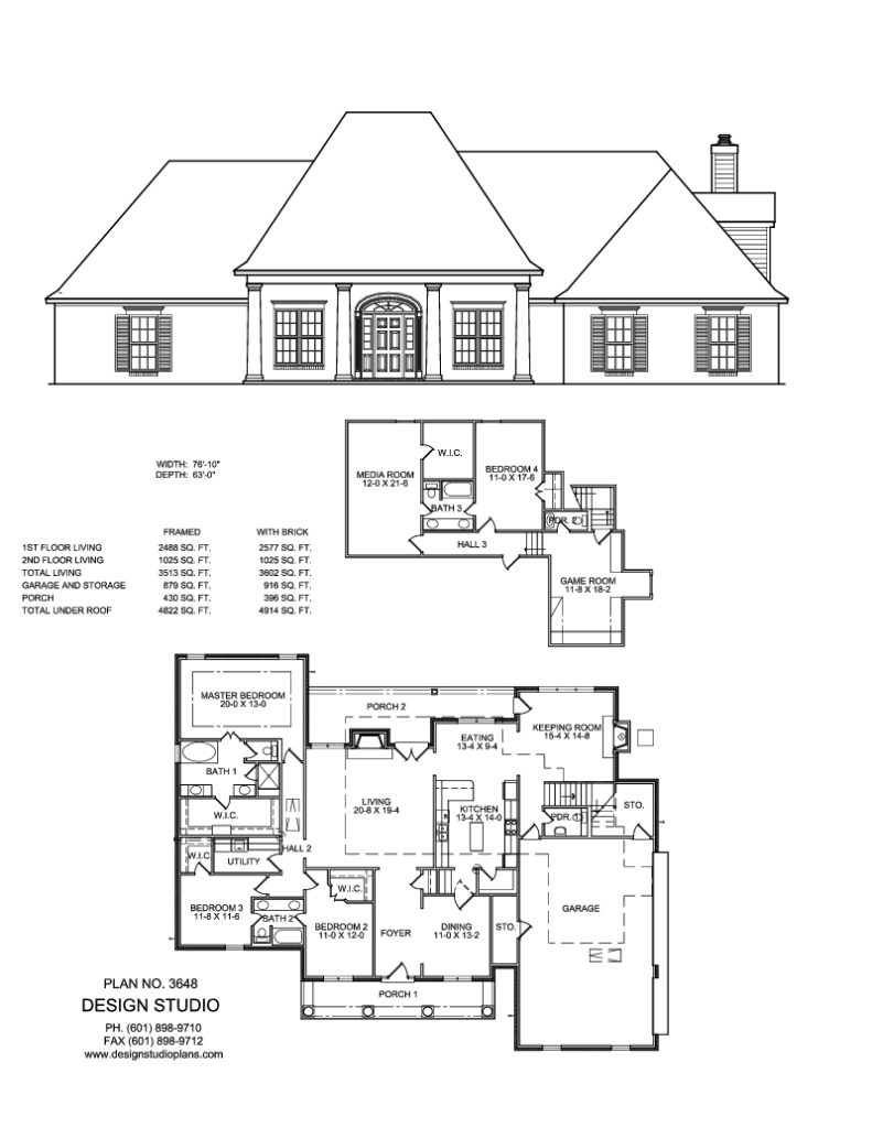 Plan #3648 | Design Studio