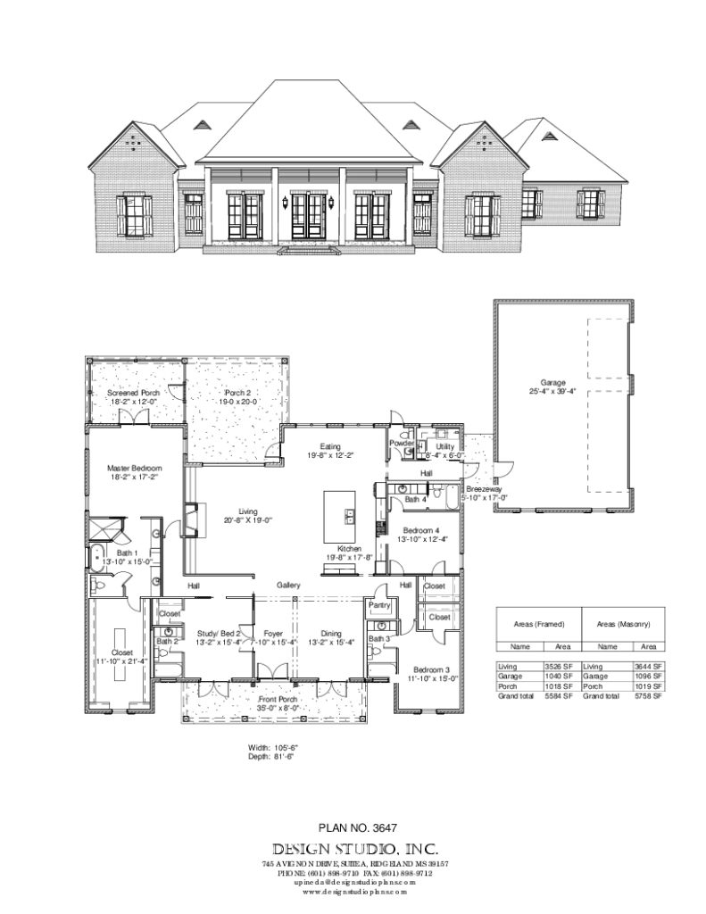 Plan #3647 | Design Studio